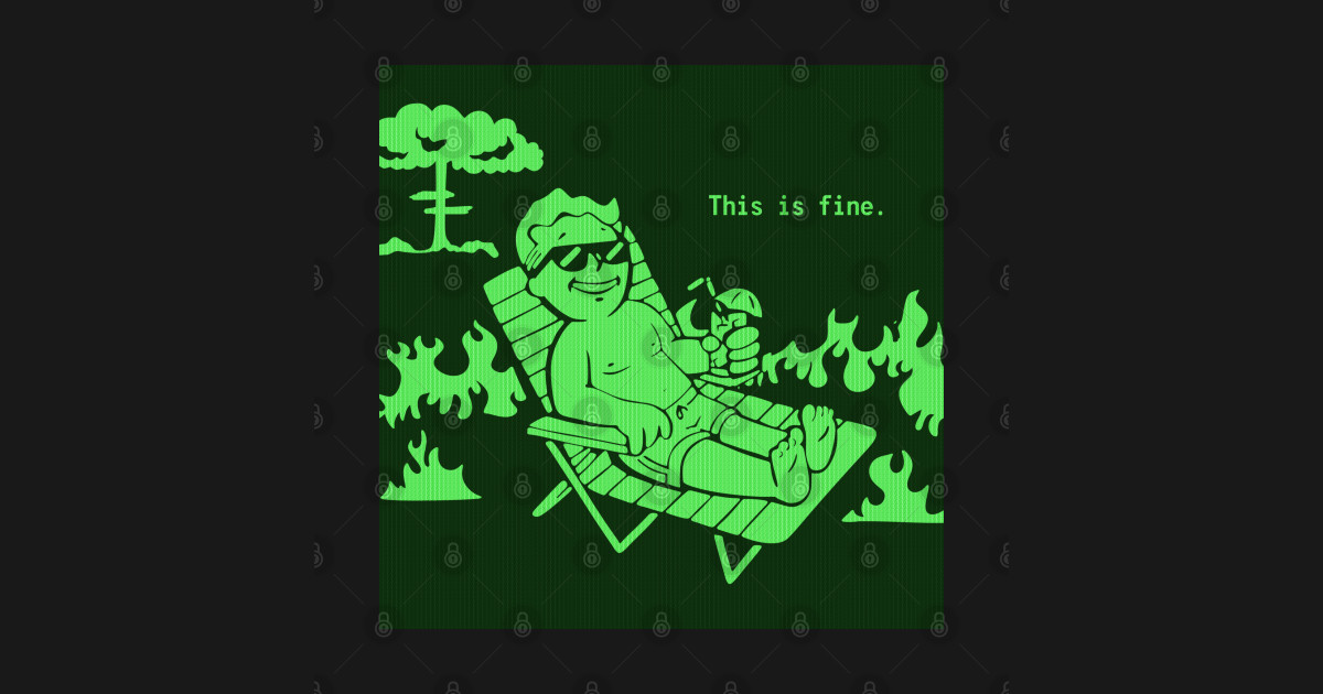 Fallout- "This Is Fine." - Fallout - T-Shirt | TeePublic