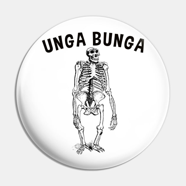 Unga bunga caveman neanderthal skeleton meme - Skeleton - Pin | TeePublic
