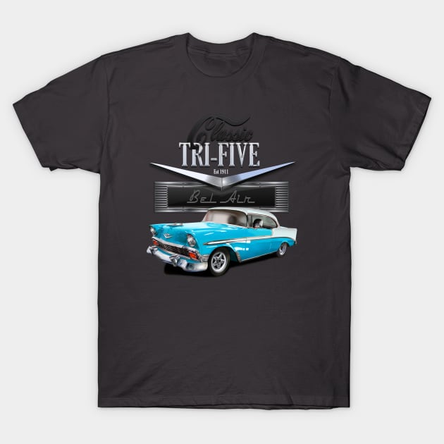 56 Chevy Classic - Trifive - T-Shirt | TeePublic