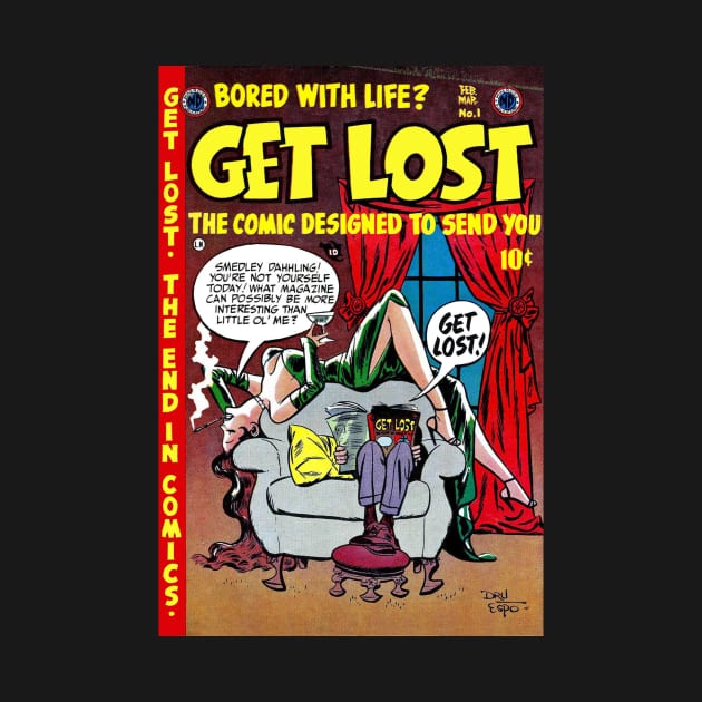 Get Lost Comics 1954, Vintage Comic Book Cover Art - Comic Book Cover ...