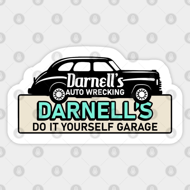 Evil Car Garage - Movies - Sticker | TeePublic