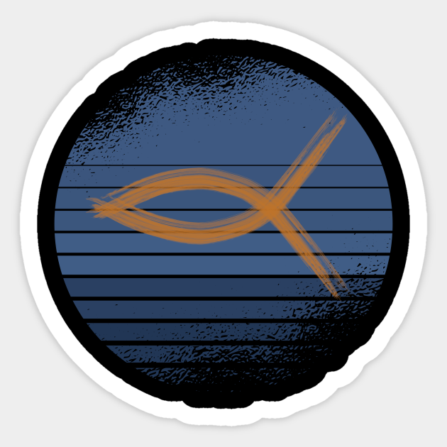 Ichthys Fish Christianity - Ichthys - Sticker | TeePublic