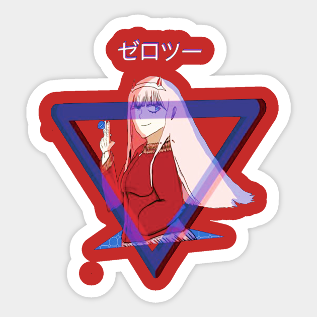 ditf strelitzia - Zero Two - Sticker | TeePublic