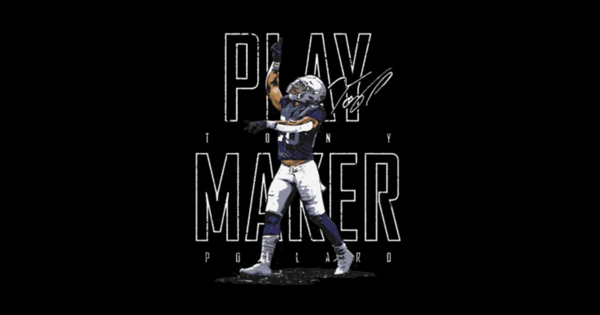 tony pollard play maker - Football Player - Sticker | TeePublic