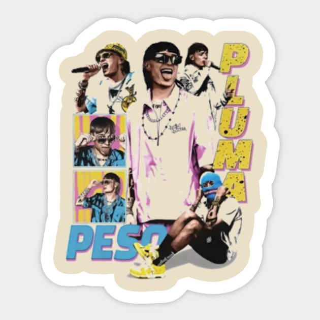 Peso Pluma Retro Vintage - Peso Pluma - Sticker | TeePublic