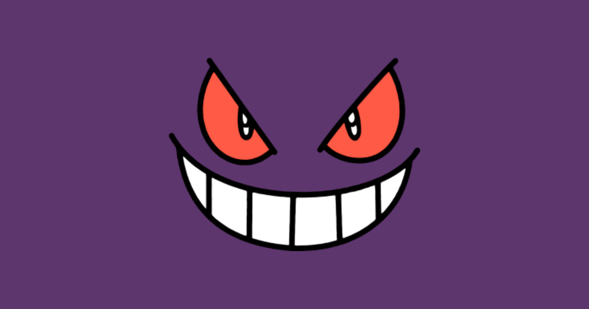 Gengar Face - Pokemon - Pillow | TeePublic