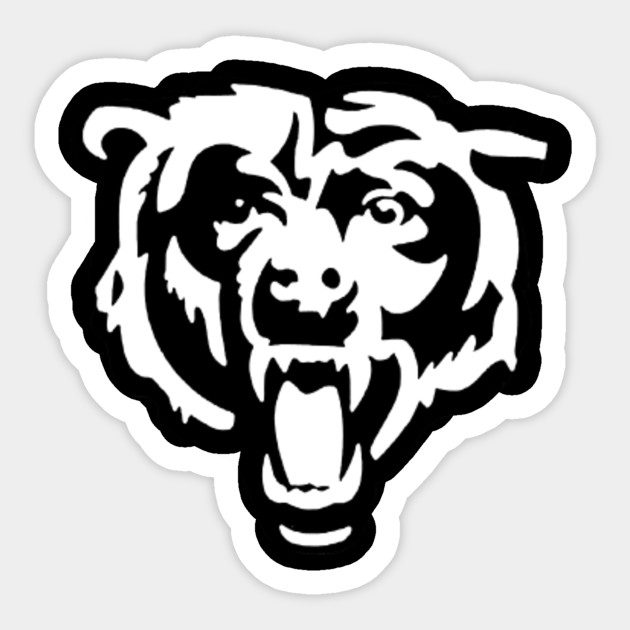 Chicago Bears (White Logo) - Chicago - Sticker | TeePublic