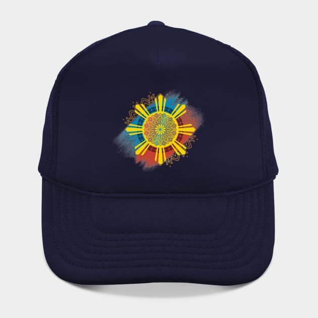 Philippine Flag Sun Mandala Art - Philippines Flag Proud Filipino - Hat ...