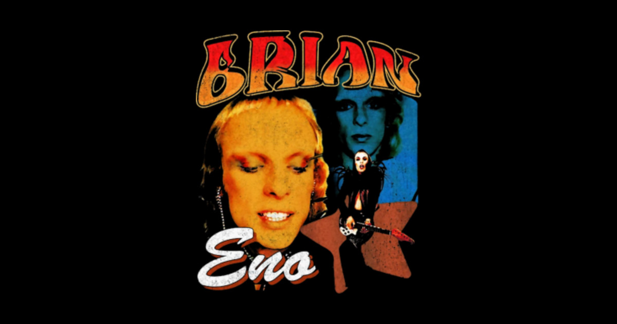 Brian Eno Bootleg Vintage Style 90 - Brian Eno - Sticker | TeePublic