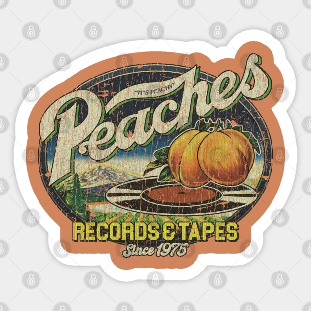 Peaches Records & Tapes 1975 - Record Store - Sticker | TeePublic