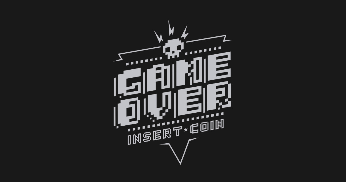 Game Over (Grey) - Geek - T-Shirt | TeePublic
