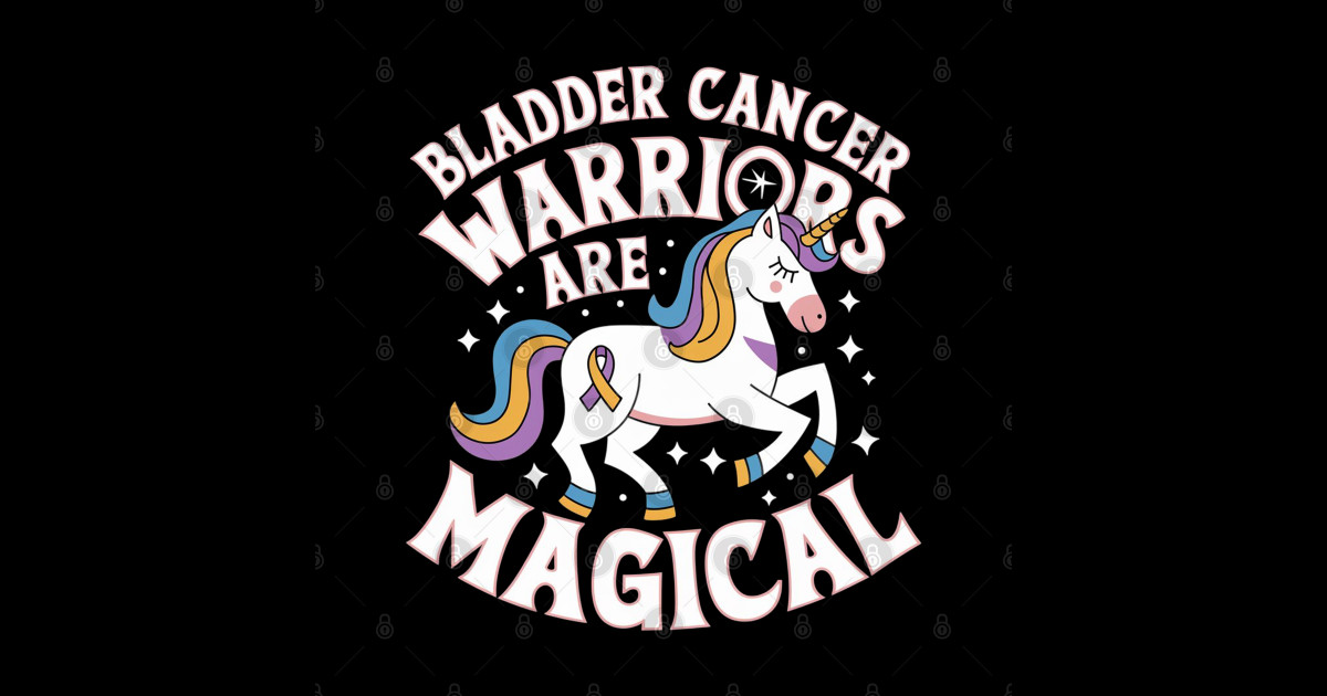 Bladder Cancer Magical Unicorn Purple Blue Yellow Ribbon - Bladder ...