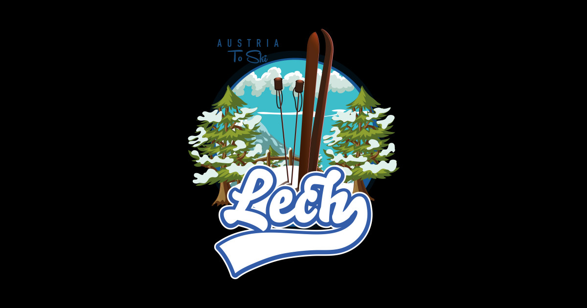 Lech Austria ski logo. - Lech Austria Ski Logo - Sticker | TeePublic