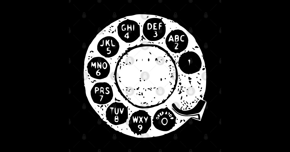Retro Rotary Dial - Vintage Telephone - Sticker | TeePublic