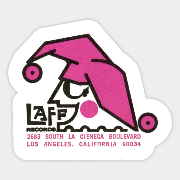 Laff Records logo - Comedy - Sticker | TeePublic