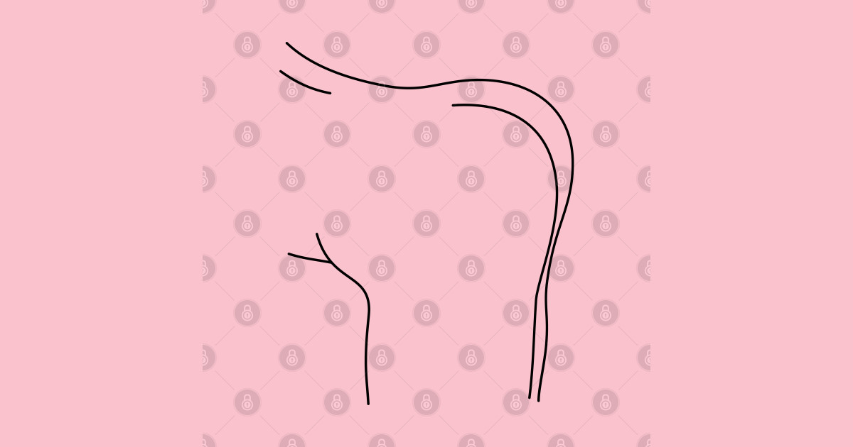 Abstract Buttock 2 and Body Line Art - Uunn - T-Shirt | TeePublic