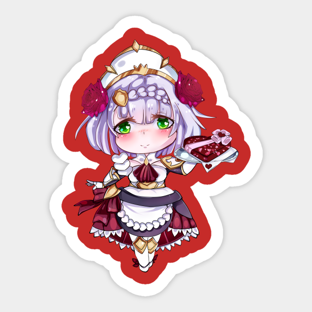 Chibi Noelle Genshin Impact - Genshin Impact Game - Sticker | TeePublic