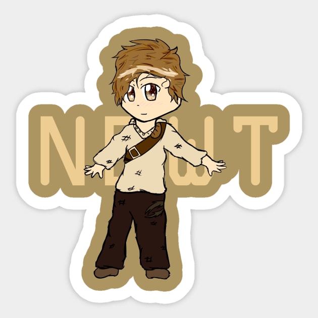 Chibi Newt - The Maze Runner - Thomas Sangster - Sticker | TeePublic