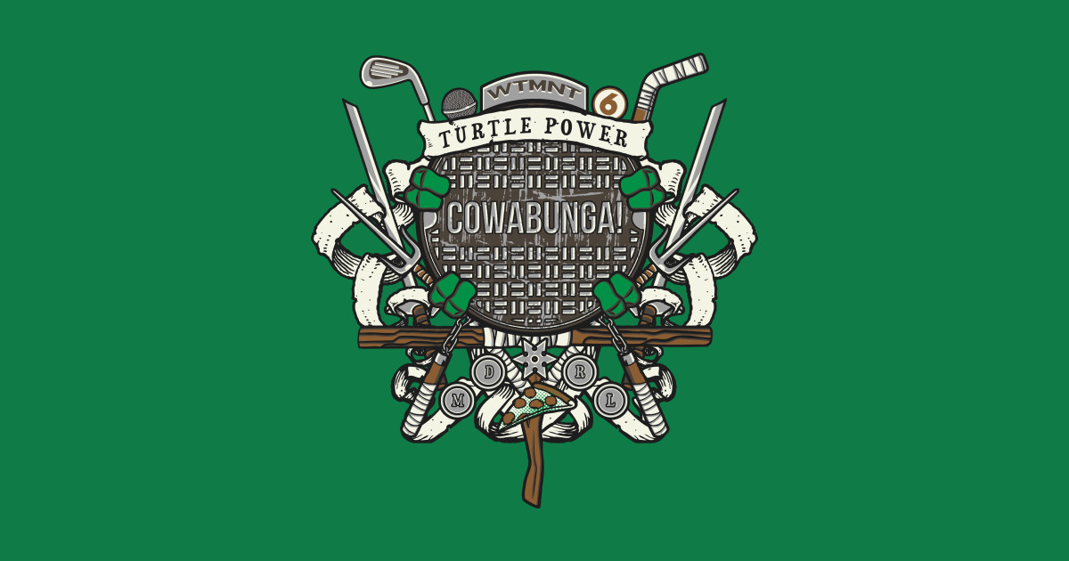 Turtle Power Crest - Ninja Turtles - T-Shirt | TeePublic