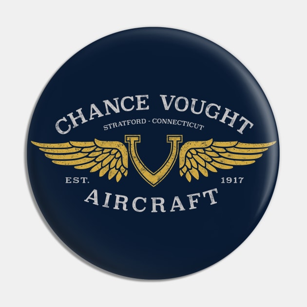 Chance Vought Aircraft Logo - Vought Logo - Pin | TeePublic