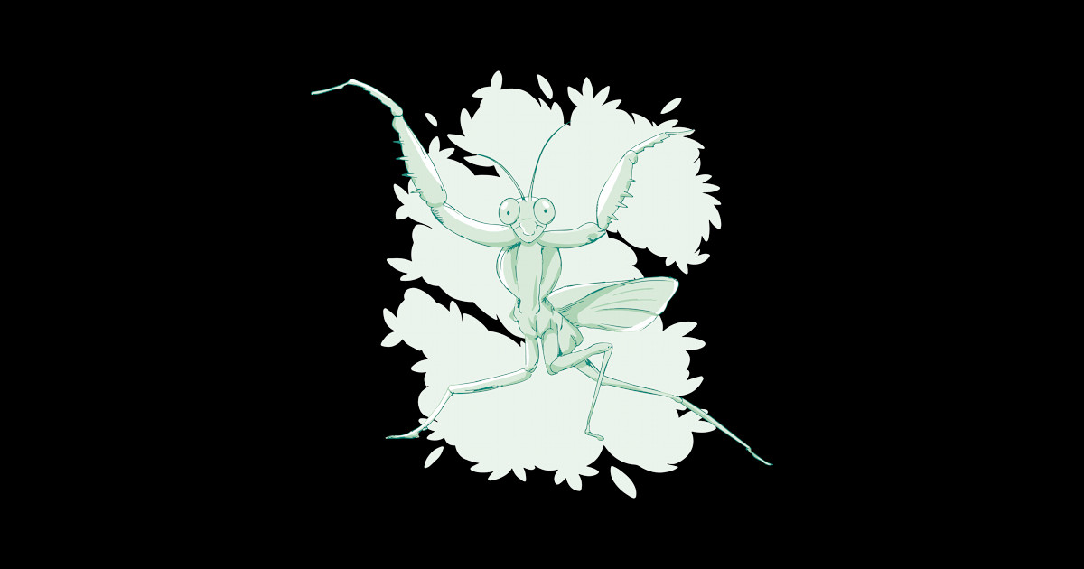 Praying Mantis Dancing Funny Insect Quotes - Praying Mantis - Sticker ...