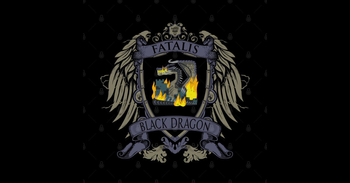 FATALIS - CREST - Monster Hunter - Sticker | TeePublic