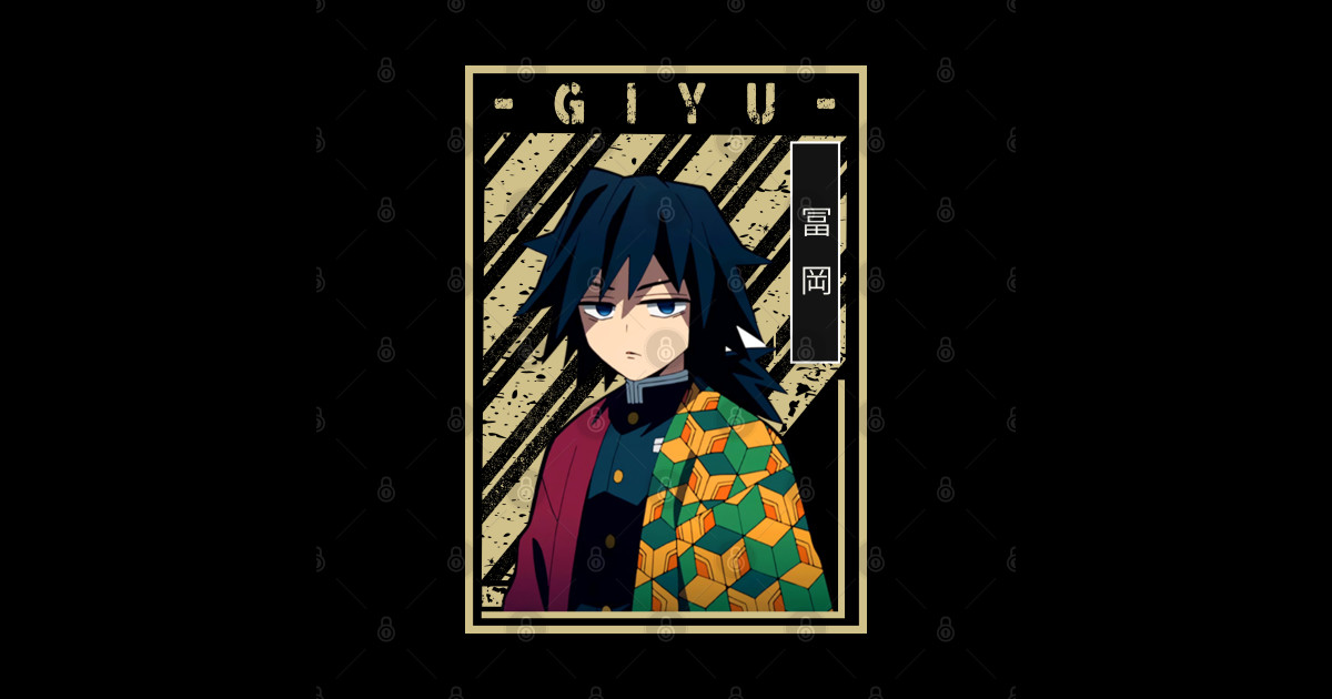 Giyu Tomioka - Demon Slayer - Giyu Tomioka - Sticker | TeePublic