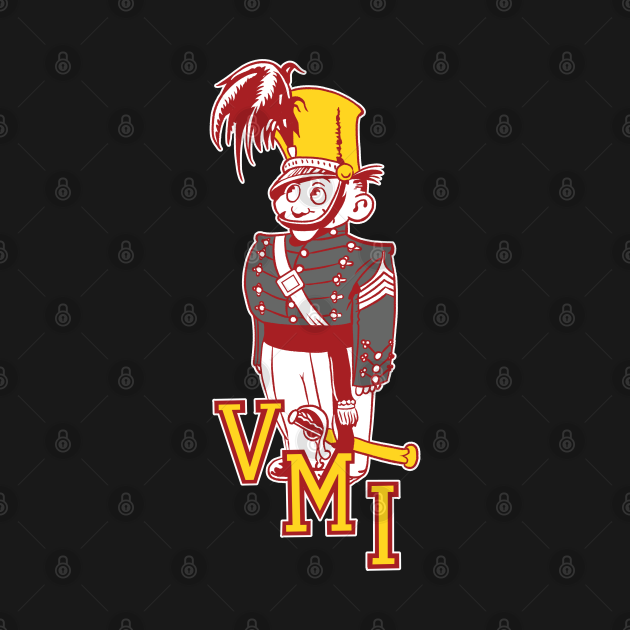 Vintage VMI Cadet "Keydet" mascot - Vmi - Long Sleeve T-Shirt | TeePublic