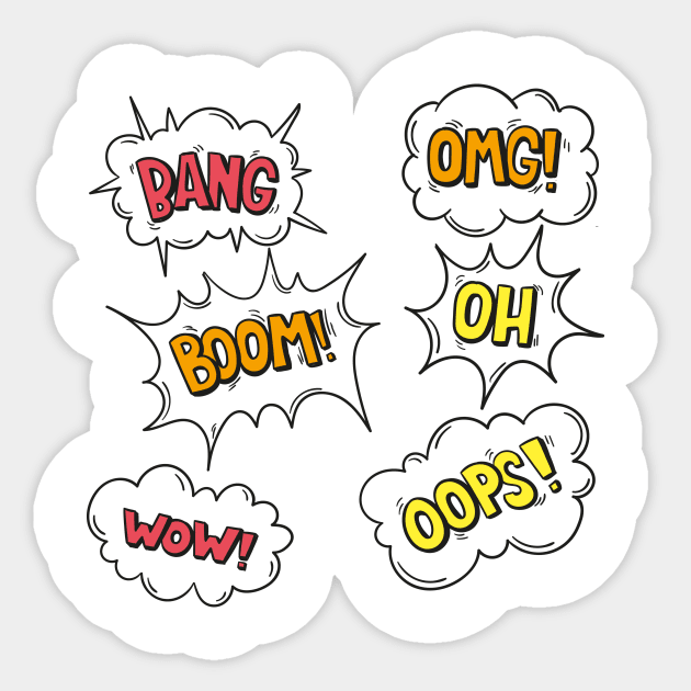 Comics Cartoon - Comics - Sticker | TeePublic