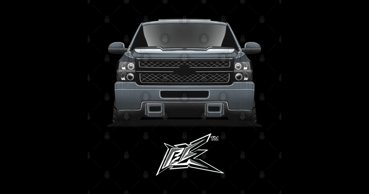 chevy silverado dropped truck - Chevy Silverado - Sticker | TeePublic