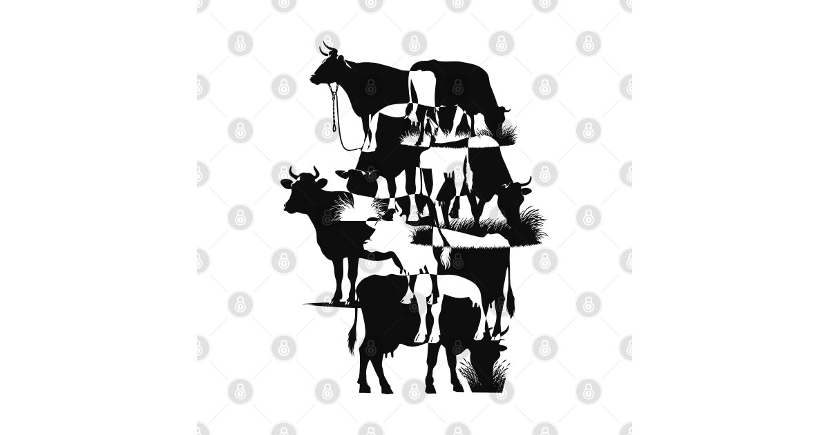 Cow Pattern - Pattern - T-Shirt | TeePublic