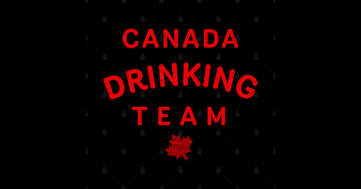 Canada Drinking Team - Olympics 2022 - Sticker | TeePublic