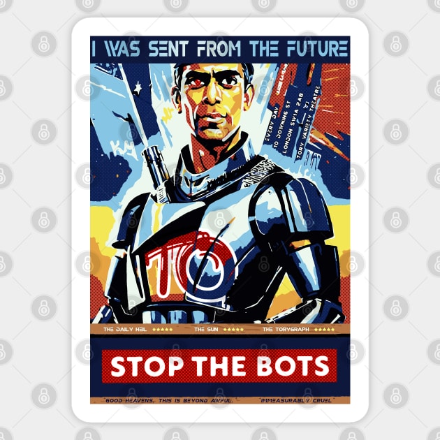 Terminator Rishi Sunak - Immigrant - Sticker | TeePublic