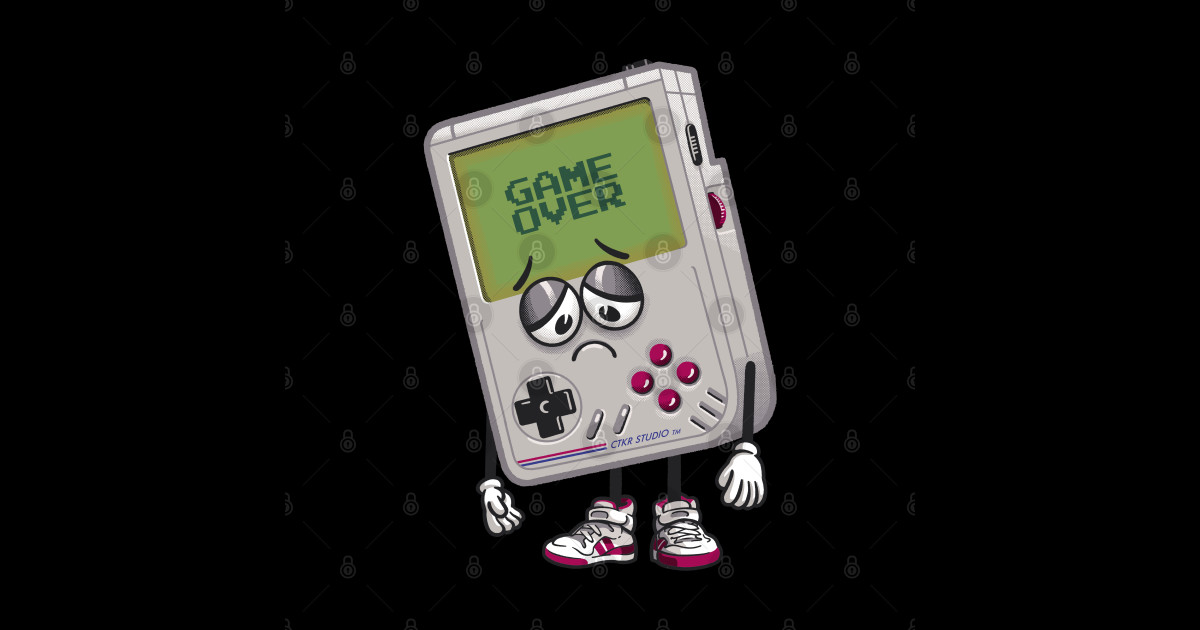 Game Over Retro Handheld 8-bit Console - Game Over - Posters and Art ...