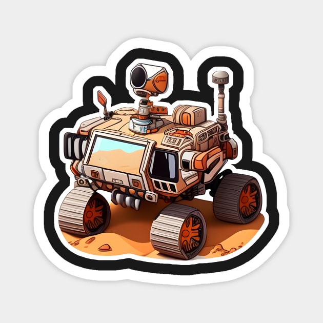 Mars Rover but he's one wide boi Sticker - Space - Magnet | TeePublic