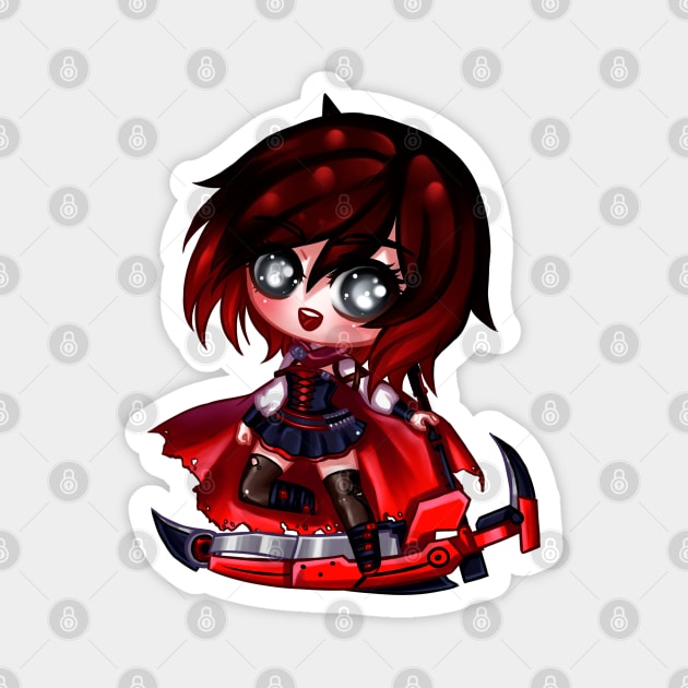 Ruby chibi - Rwby - Magnet | TeePublic