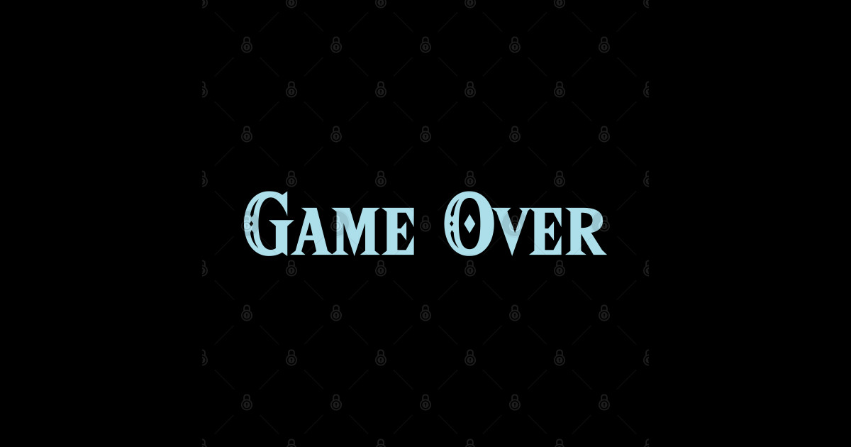 Game Over (Ice) - Game Over - Sticker | TeePublic