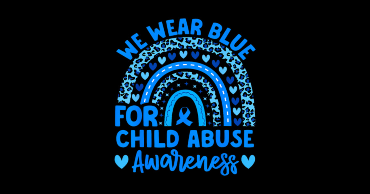 Blue Child Abuse Child Abuse - Child Abuse Prevention Month - Posters ...