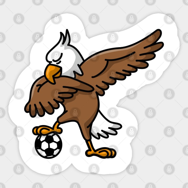 Dabbing dab American Eagle soccer football - Soccer - Sticker | TeePublic