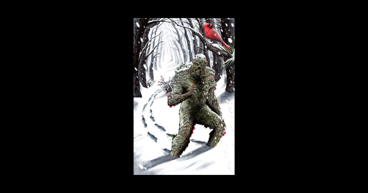 Winter Swamp Thing - Winter Swamp Thing - Sticker | TeePublic