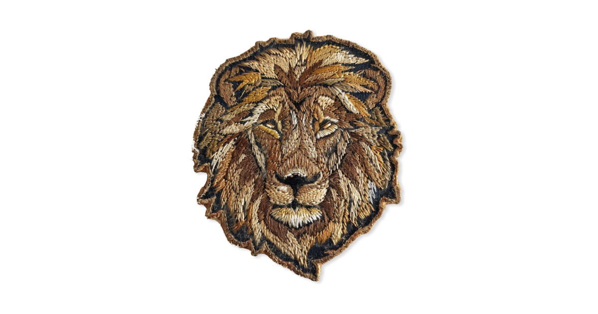 Embroidered Lion's Head Patch Design - Embroidered Lions Head Patch ...