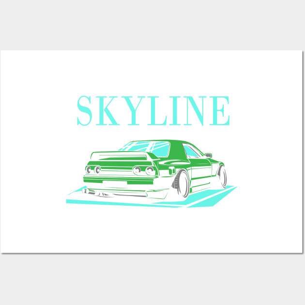 R32 skyline GTR Godzilla jdm poster - Car - Posters and Art Prints ...