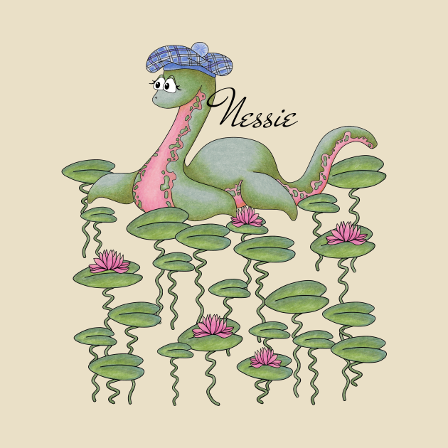 Cute Cryptid - Nessie - Loch Ness Monster - T-Shirt | TeePublic