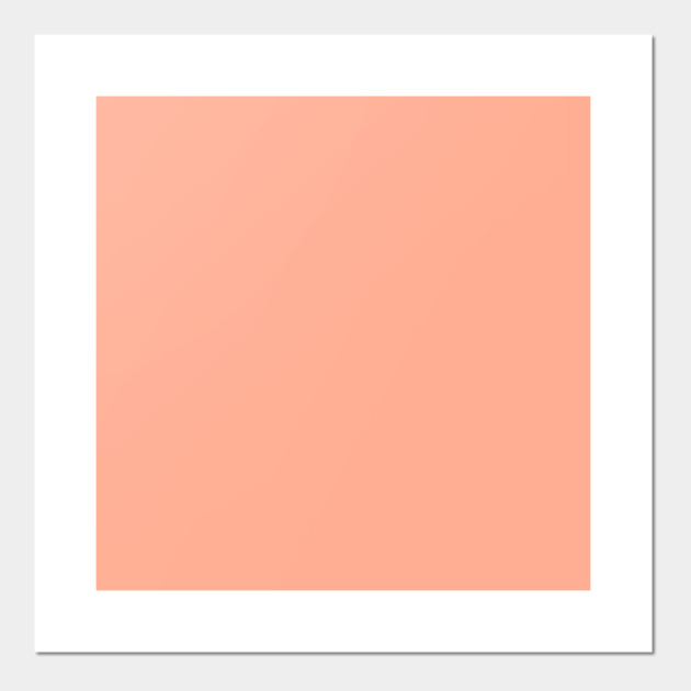 Peach Solid Color - Peach - Posters and Art Prints | TeePublic