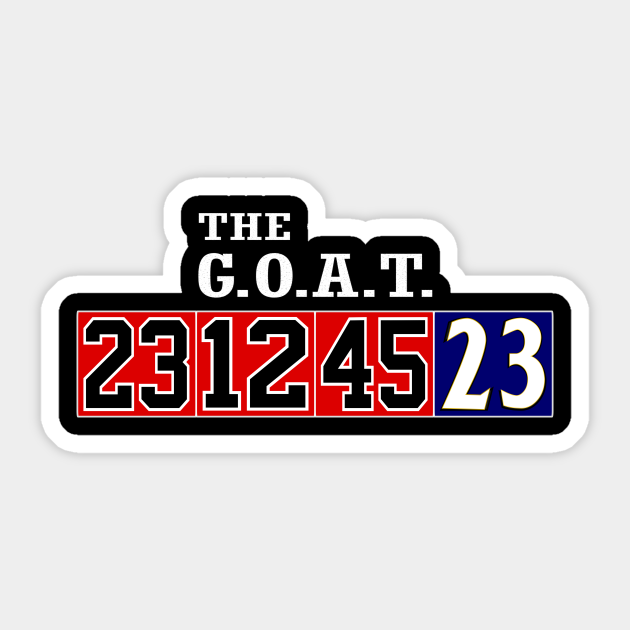 The Goat / 23 12 45 Michael Jordan - Michael Jordan 23 - Sticker ...