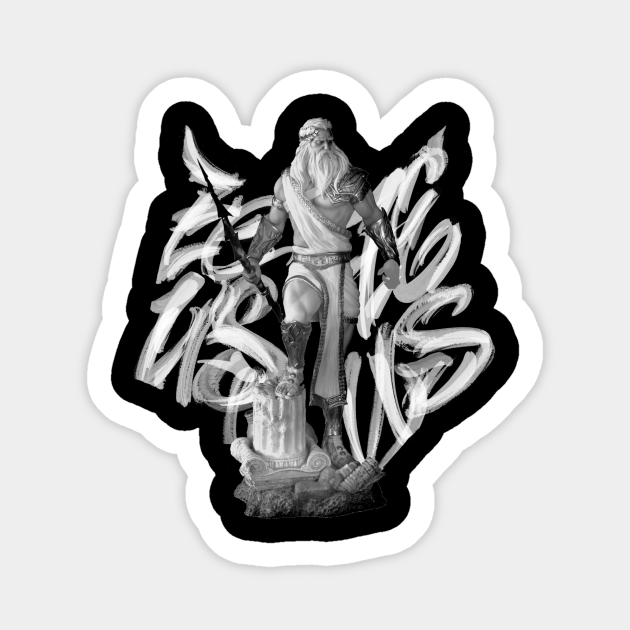 Zeus - Calligraphy - Sticker | TeePublic