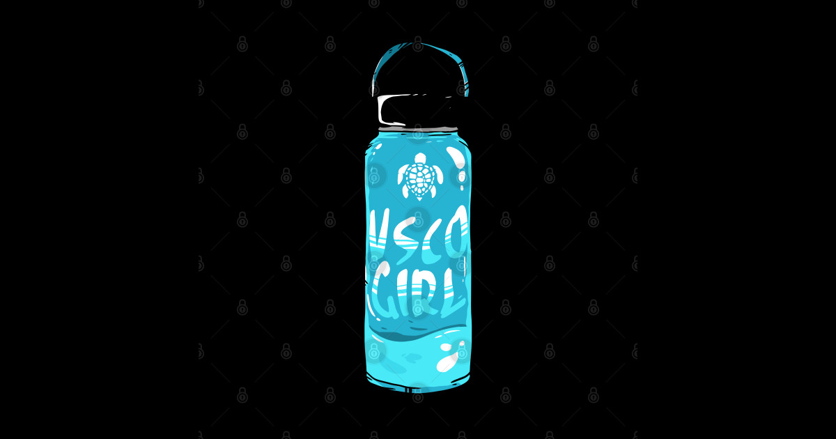VSCO GIRL TURTLE HYDRO FLASK Stickers - Vsco Girl Hydro Flask - Sticker ...
