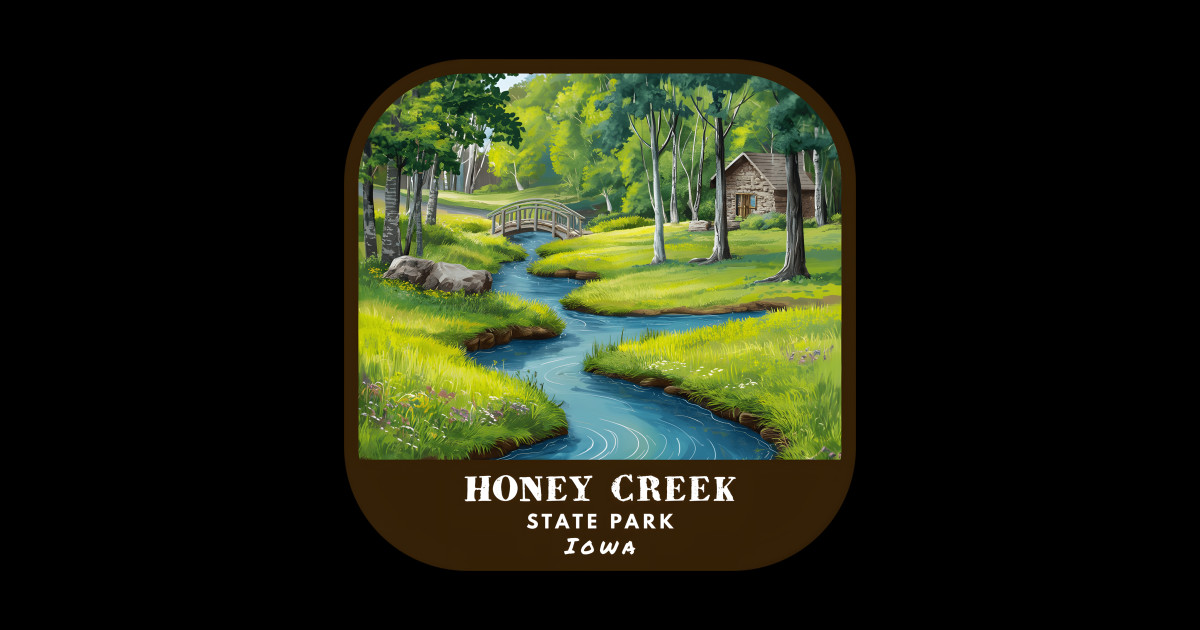 Honey Creek State Park (Iowa State Park) - Honey Creek - Sticker ...