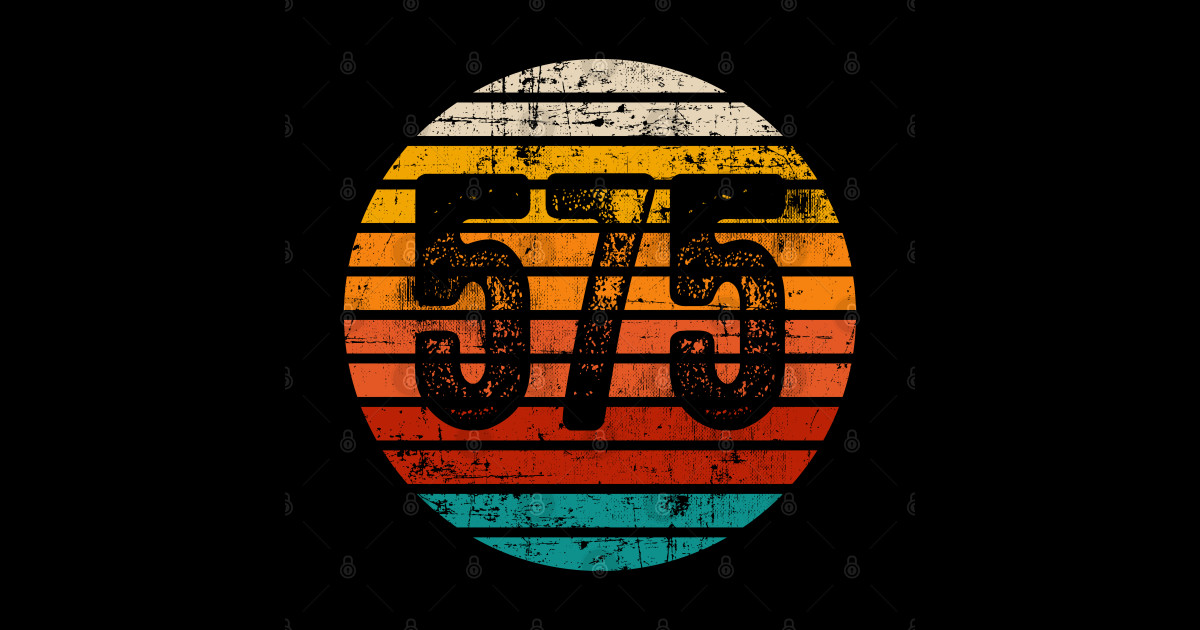 Distressed Vintage Sunset 575 Area Code - 575 Area Code - Sticker ...