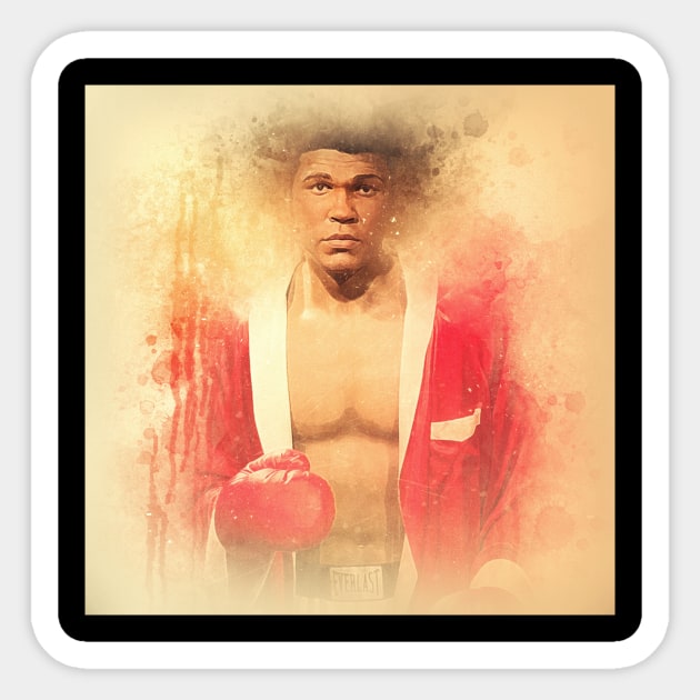 MUHAMMAD ALI - VINTAGE-1 - Muhammad Ali - Sticker | TeePublic